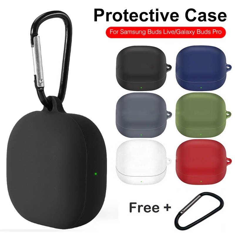 Jual Silicone Case Cover for Samsung Galaxy Buds Pro with Keychain ...