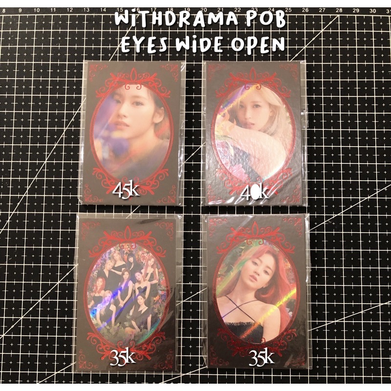 Jual OFFICIAL PHOTOCARD TWICE WITHDRAMA HOLO BENEFIT EYES WIDE OPEN SANA MINA JIHYO UNIT GROUP ...