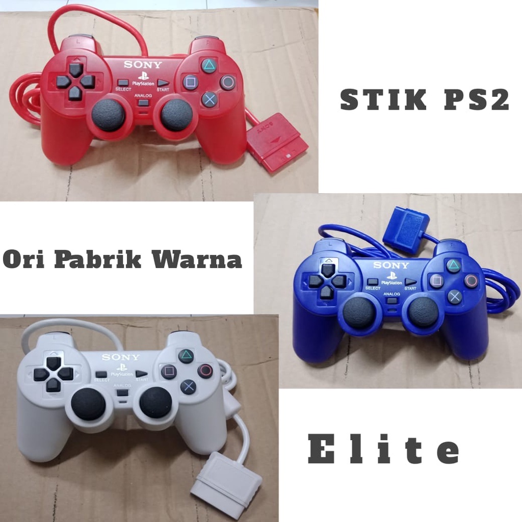 Jual Stik PS2 Ori Pabrik Warna Elite / stik ps2 op warna elite | Shopee Indonesia