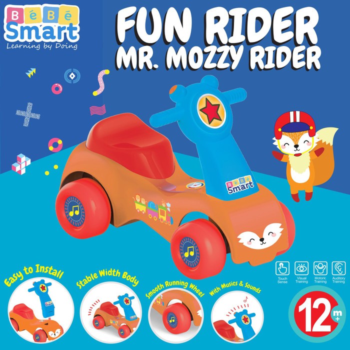 Jual Bebe Smart Fun Rider / Mainan Motor Anak - Mr Mozzy (Fox) | Shopee ...