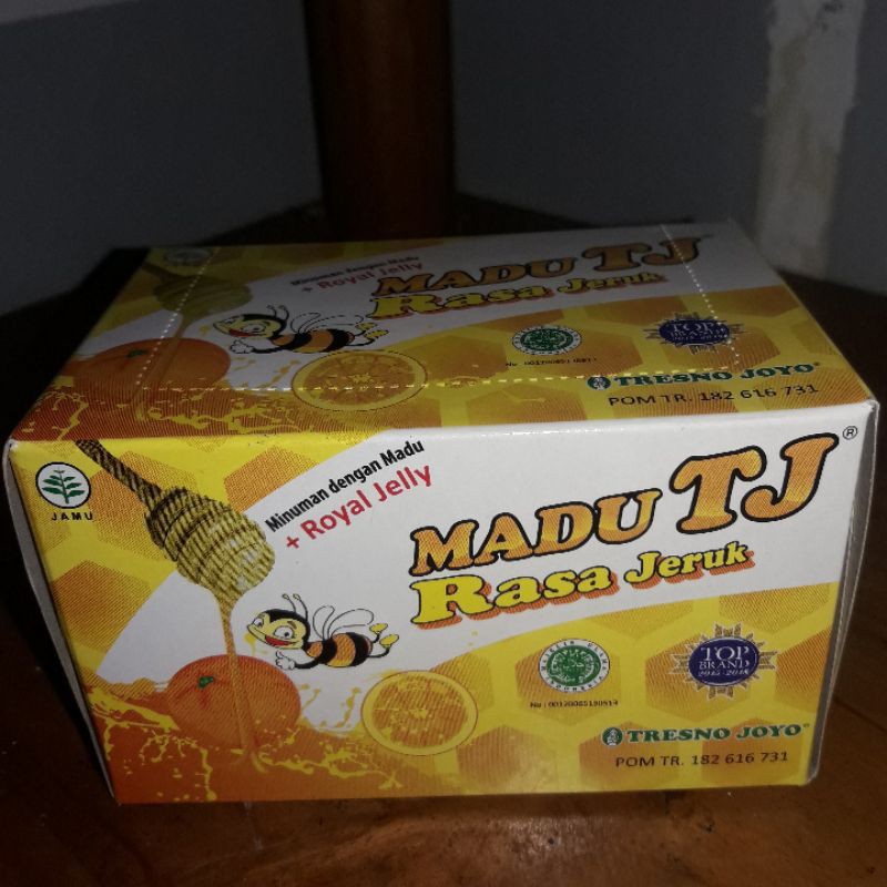 Jual madu TJ rasa jeruk 1 box(isi 12 sachet) | Shopee Indonesia