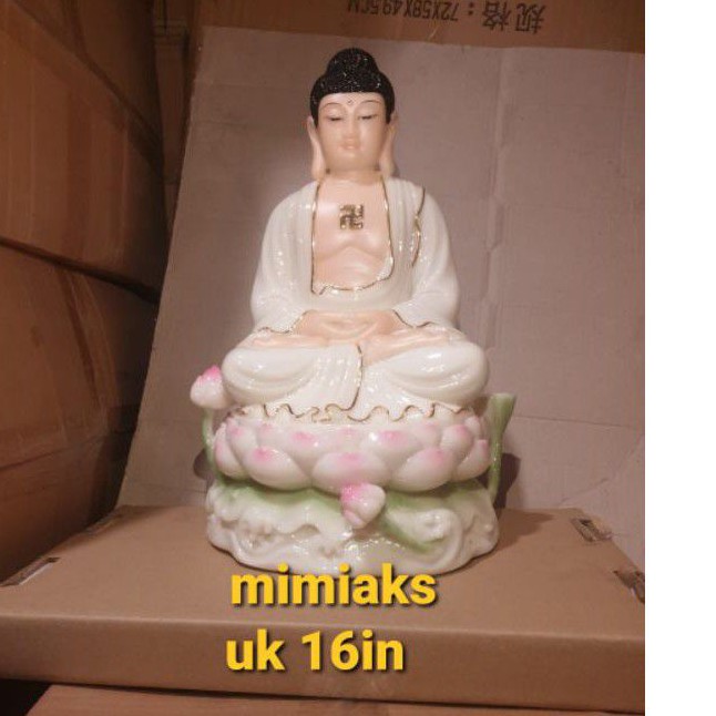 Jual Patung Dewa Buddha Sakyamuni 16in fiber han pao yi bagus | Shopee ...