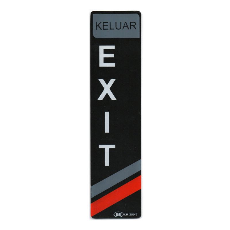 Jual Papan Tanda / Sign Board / Label Acrylic EXIT LK 250 C | Shopee ...