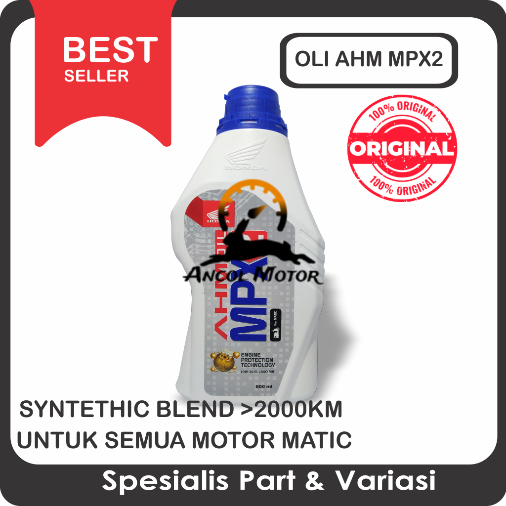 Jual Oli Motor Matik MPX2 Matic AHM Honda Original 800ml | Shopee Indonesia