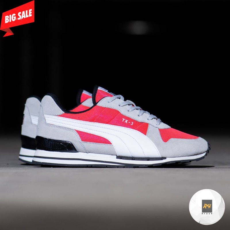 Jual PUMA TX-3 JESTER RED GRY WHITE 100% ORIGINAL BNWB | SEPATU PUMA ORIGINAL | Shopee Indonesia