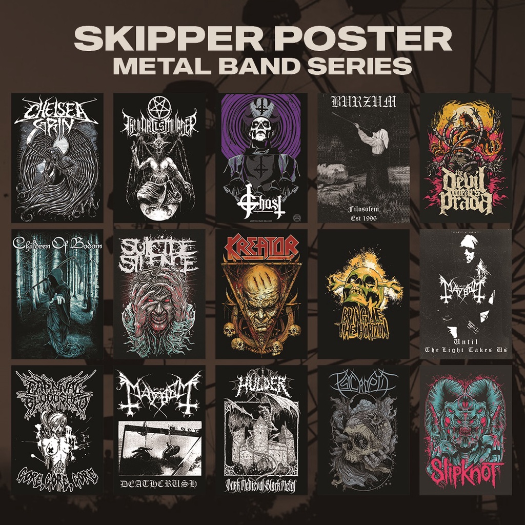 Jual MINIMAL ORDER 10PCS/ POSTER BAND METAL A4/A3+ | Shopee Indonesia