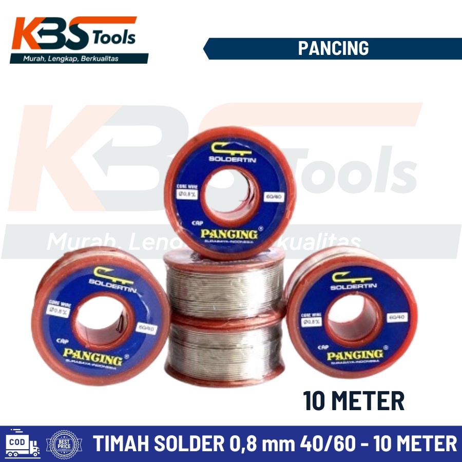 Jual Timah Solder Gulung 0,8 mm 10 MTR - Kawat Solder - Solder Wire ...