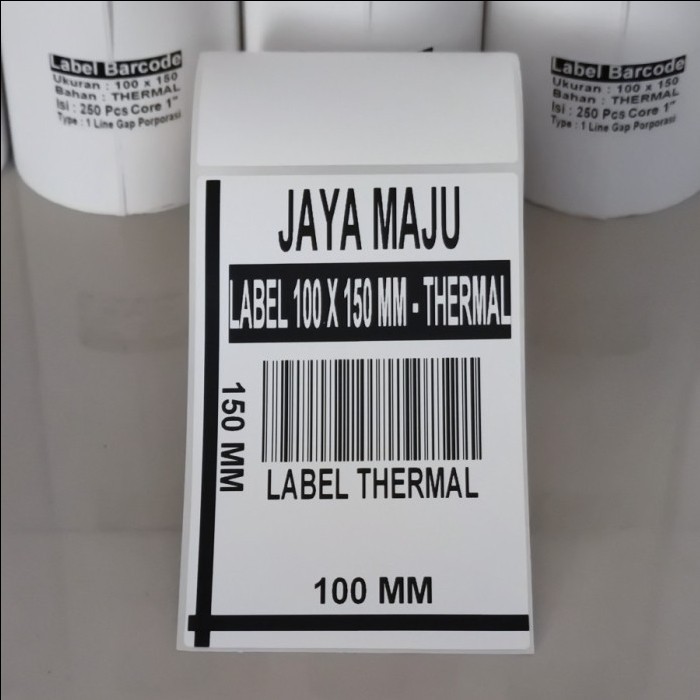 Jual LABEL THERMAL 100 X 150 100x150 MM LABEL DIRECT THERMAL 100x150 ...