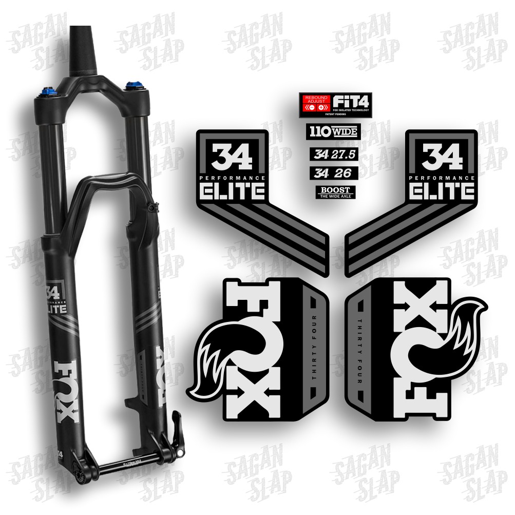 Jual Stiker FOX 34 Elite Sticker Decal Fork Sepeda Mtb | Shopee Indonesia