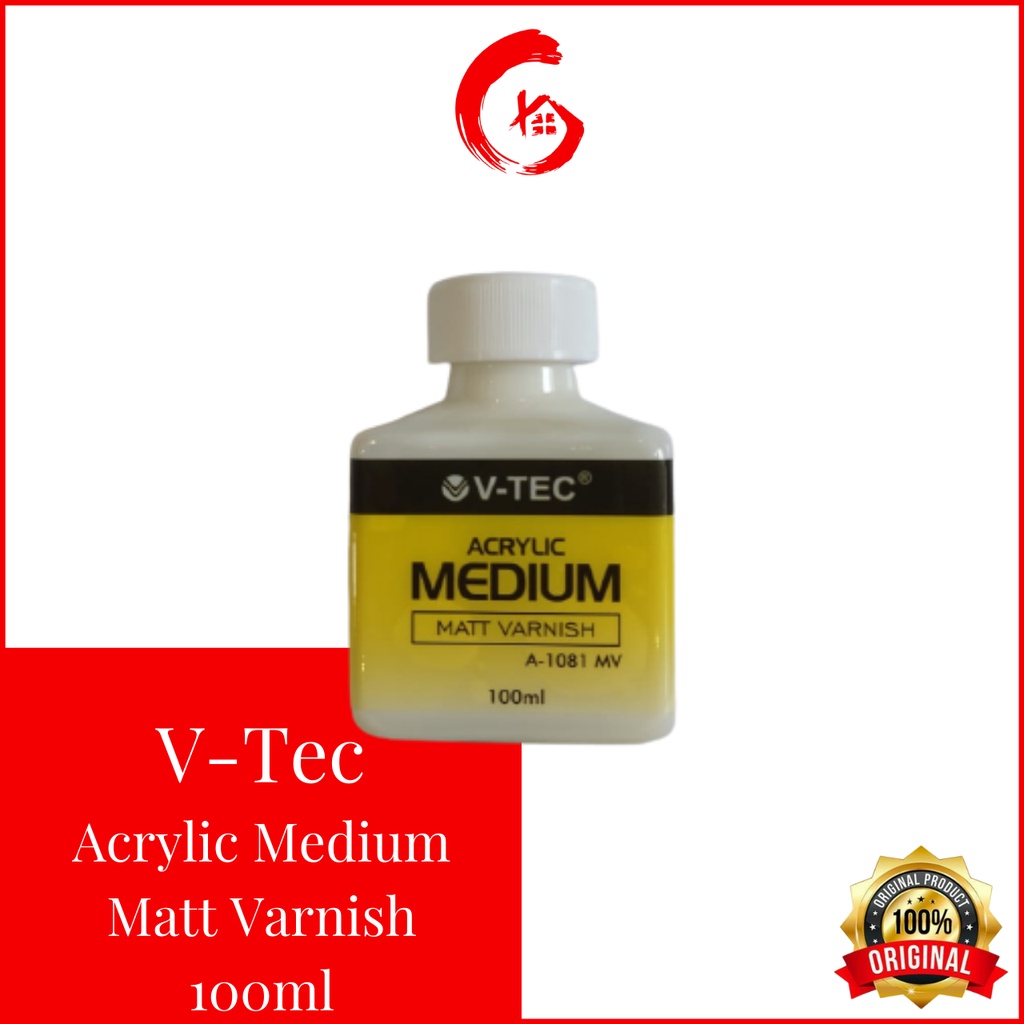 Jual V-TEC Acrylic Medium Gloss / Matt Varnish 100ml | Shopee Indonesia
