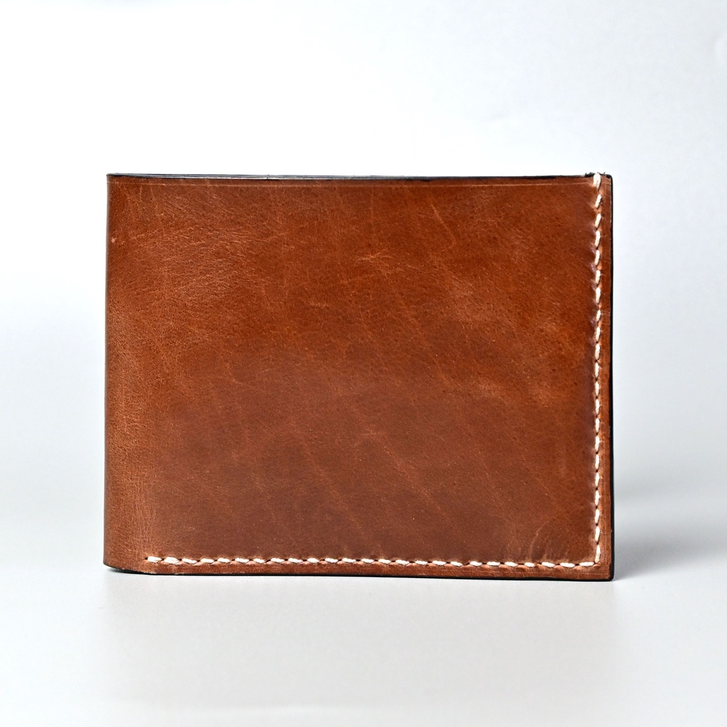 Jual Dompet Premium Pria Wanita Leather Bifold Wallet Panama Brown ...