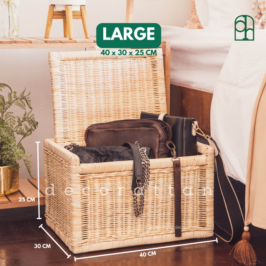 Jual Storage Box Rotan Besar ROTA / Box Penyimpanan Rotan Serbaguna ...