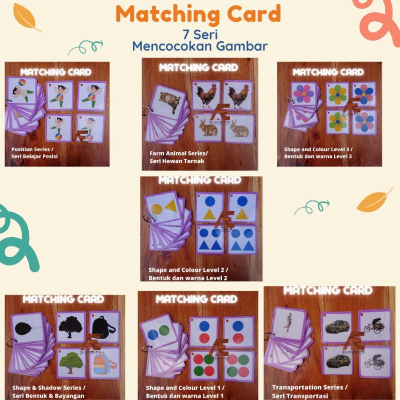 Jual matching card mencocokkan gambar | Shopee Indonesia