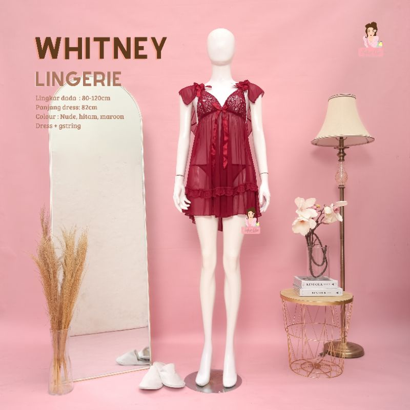 Jual Whitney Lingerie Bahan Brokat Tile Premium Import | Dress Malam ...