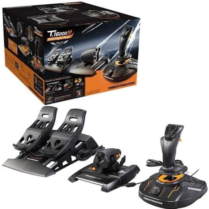 Jual ThrustMaster T.16000M Flight Pack Gaming Joystick for PC | Shopee ...
