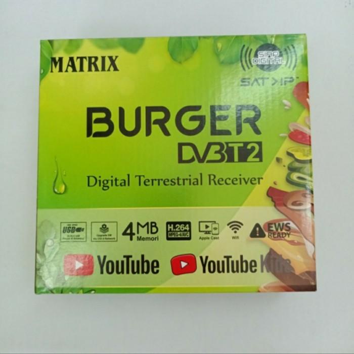 Jual Set Top Box Tv Digital Matrix Burger Hijau Receiver Tv Dvb T2 | Shopee Indonesia