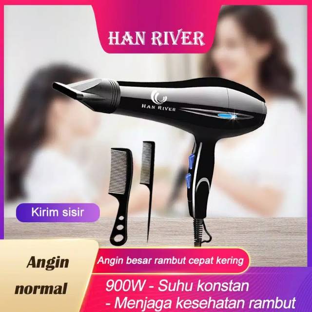 Jual HAN RIVER Hair dryer HR8020 900W Termurah Pengering rambut ...