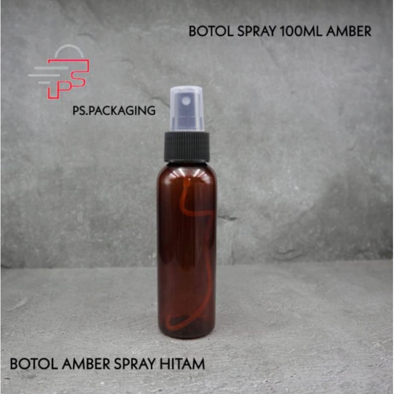 Jual BOTOL SPRAY 100 ML COKLAT / BOTOL SPRAY 100 ML AMBER - Botol hand ...