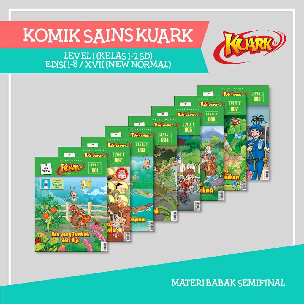Jual KUARK Komik Sains MATERI OSK 2021 Edisi 1 sd. 8 Tahun XVII semua level | Shopee Indonesia