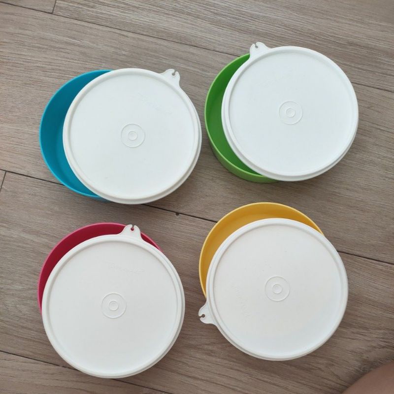 Jual tempat makan / snack (bulat) tupperware tanpa sekat | Shopee Indonesia