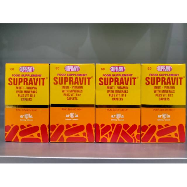 Jual Multi Vitamin||Supravit tablet isi 60 tab | Shopee Indonesia