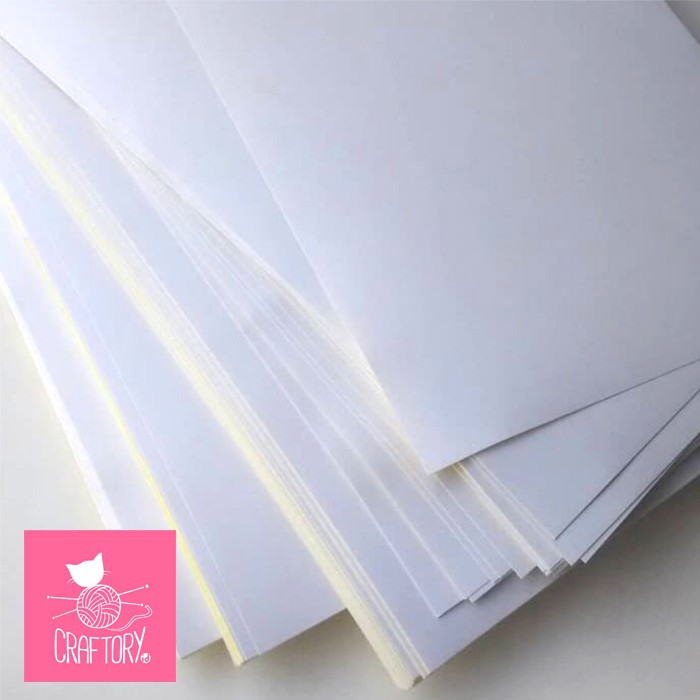 Jual Kertas Sticker Hvs F4 Pak isi 50 Lembar Stiker Folio 80 Gsm ...