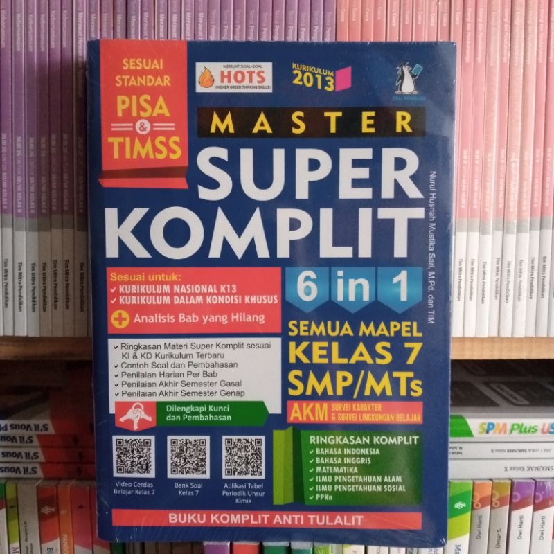 Jual BUKU MASTER SUPER KOMPLIT 6 IN 1 UNTUK SMP/MTs KELAS 7 penerbit EDU PENGUIN | Shopee Indonesia