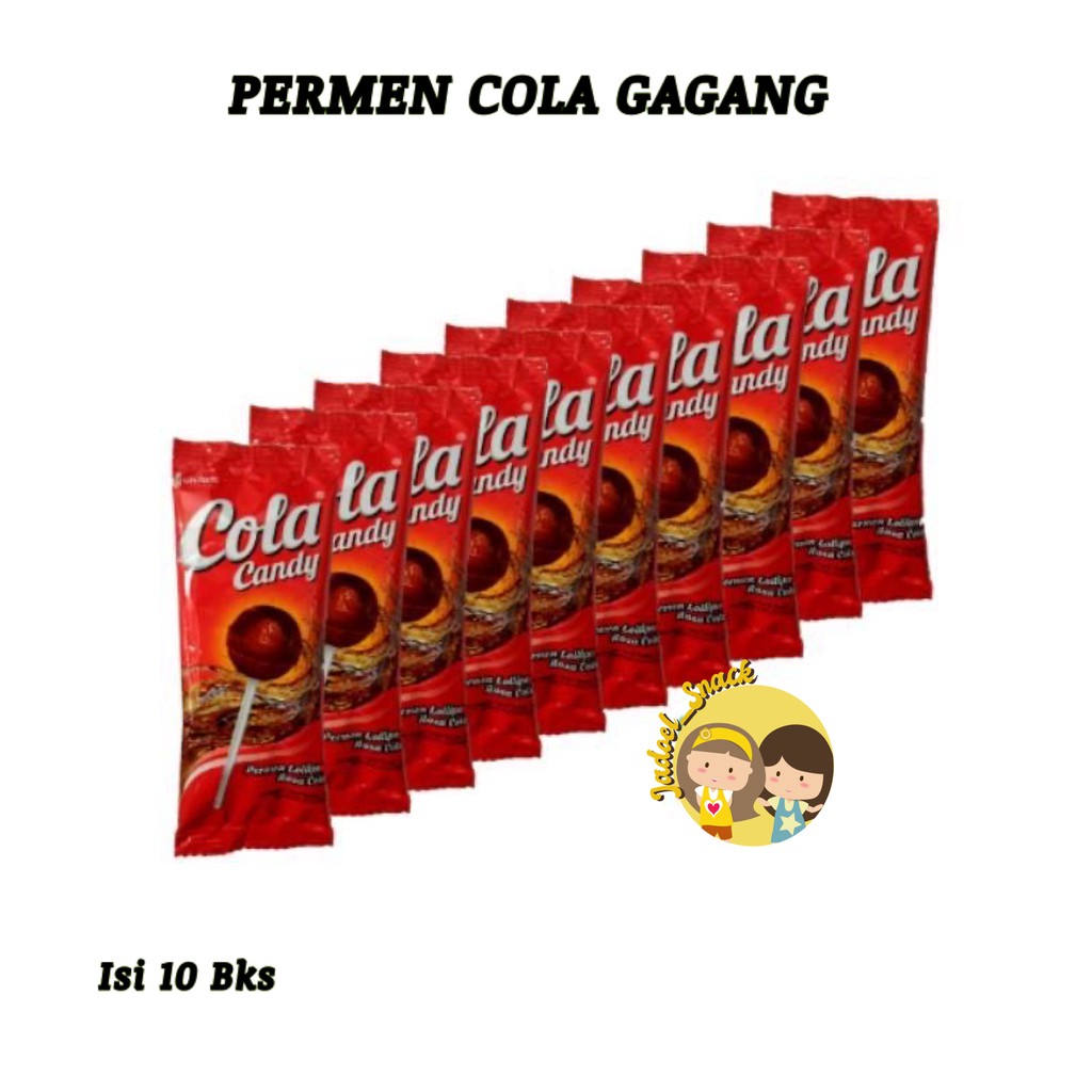 Jual Permen Cola Candy Lolipop - isi 12 Bungkus - by Jadoelsnack ...