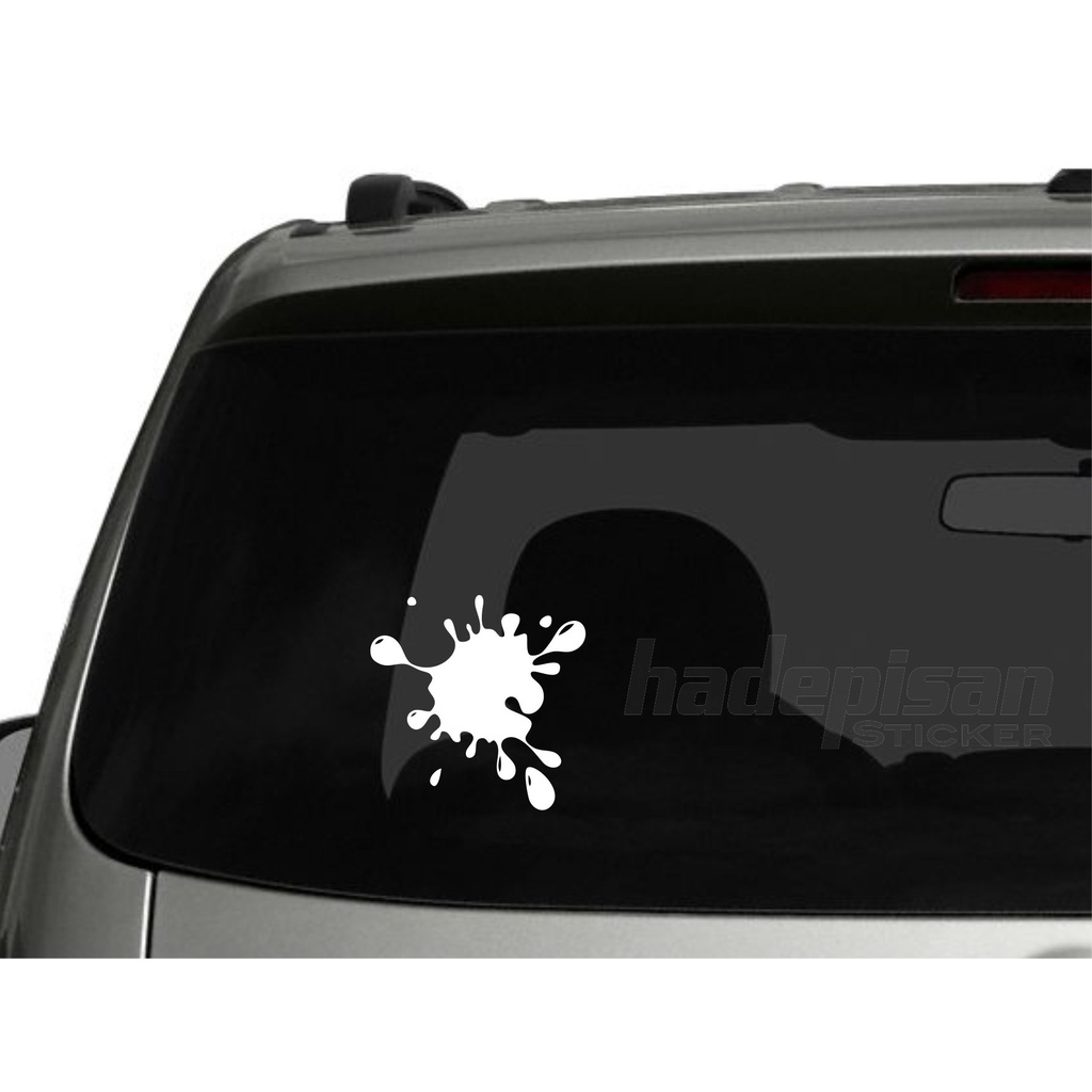 Jual STIKER Unik Keren CUTTING STICKER Body dan Kaca Mobil SPLASH CROT BERCAK MUNCRAT | Shopee ...