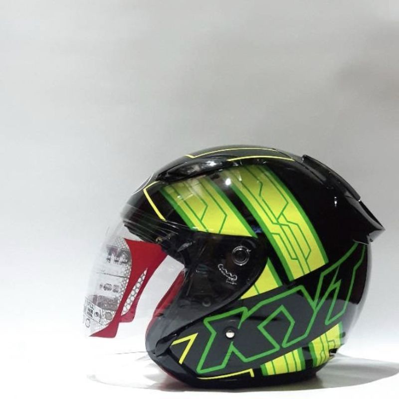 Jual helm half face KYT DJ maru motif (original) | Shopee Indonesia