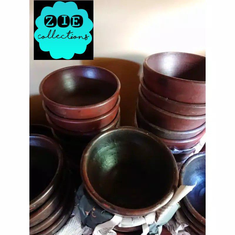 Jual MANGKOK GERABAH TANAH LIAT DIAMETER 10 CM TEMBIKAR TRADISIONAL ...