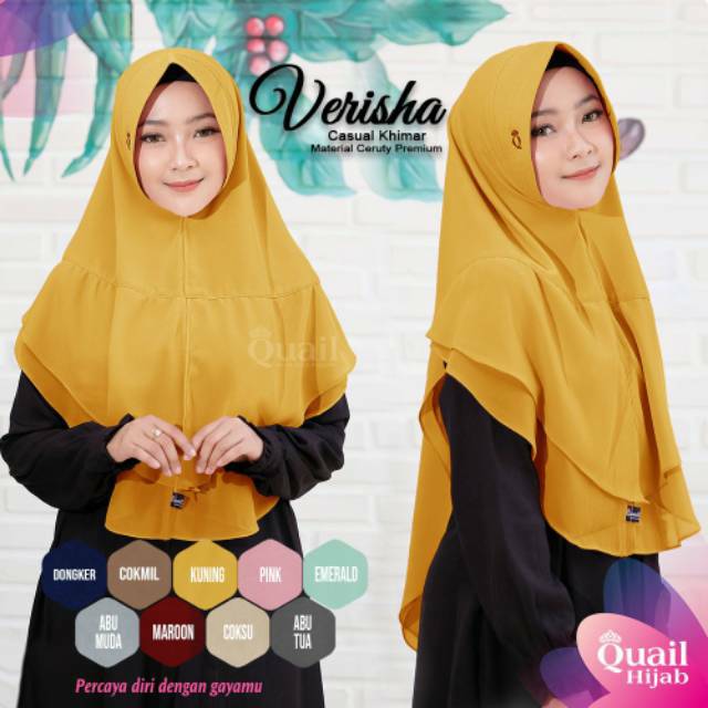 Jual Jilbab Verisha ORIGINAL by Quail Hijab | Shopee Indonesia