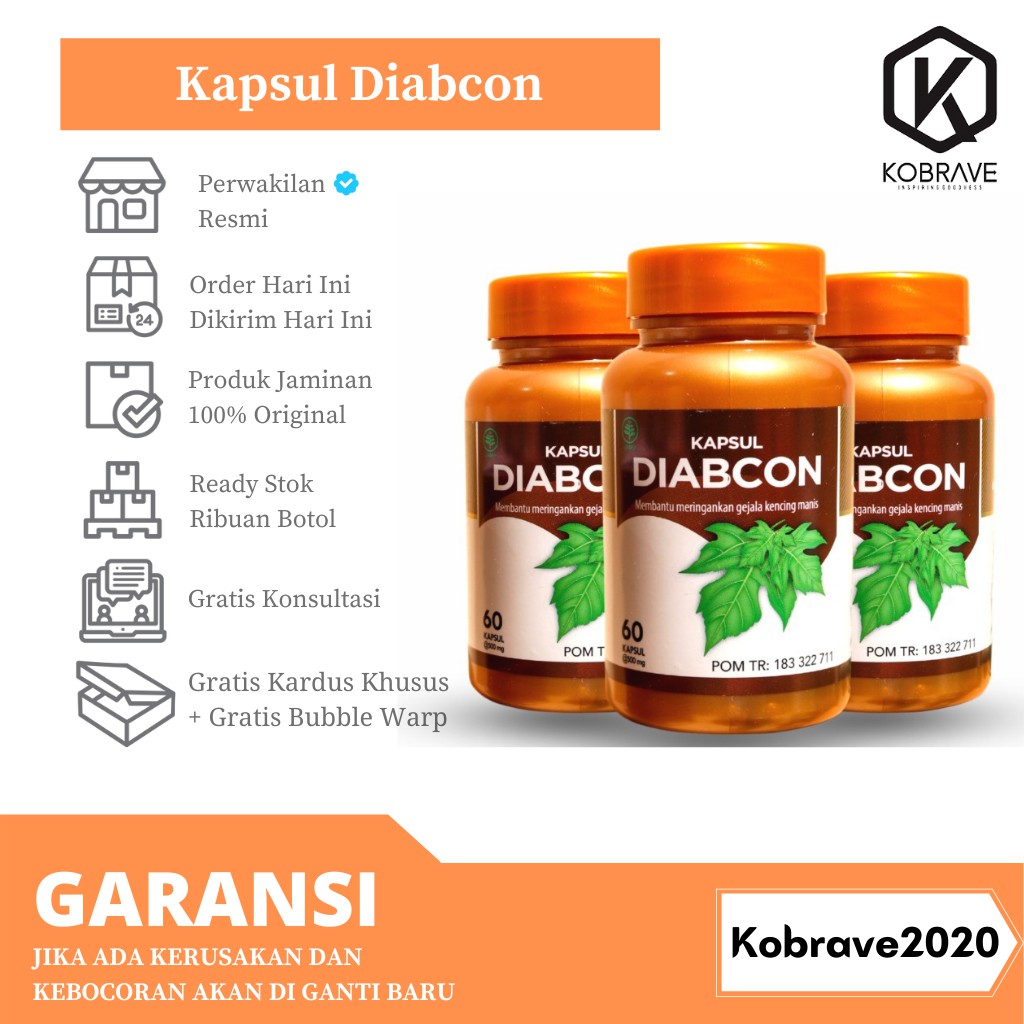Jual ORIGINAL Kapsul Diabcon Obat Gula Darah Tinggi, Atasi Diabetes ...