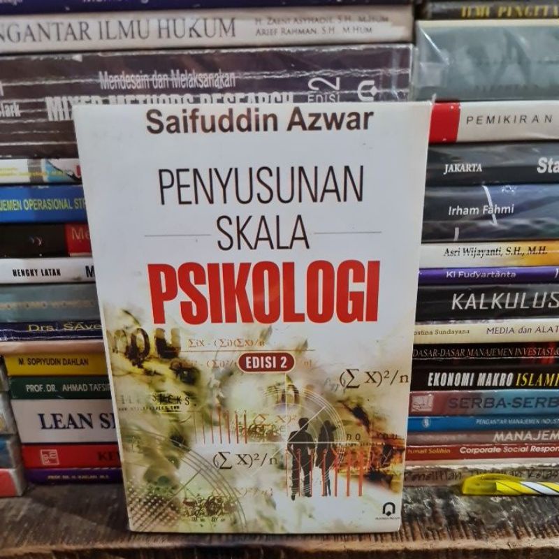 Jual Penyusunan skala psikologi edisi 2 by Saifuddin Azwar | Shopee ...
