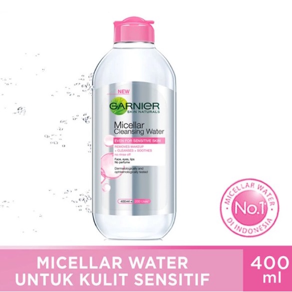 Jual GARNIER Micellar Water Pink 400ml | Shopee Indonesia