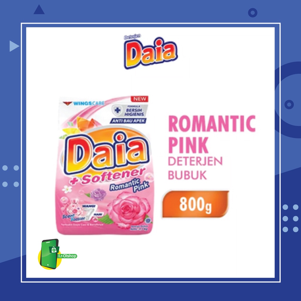 Jual DAIA Deterjen Bubuk Romantic Pink 800gr | Shopee Indonesia