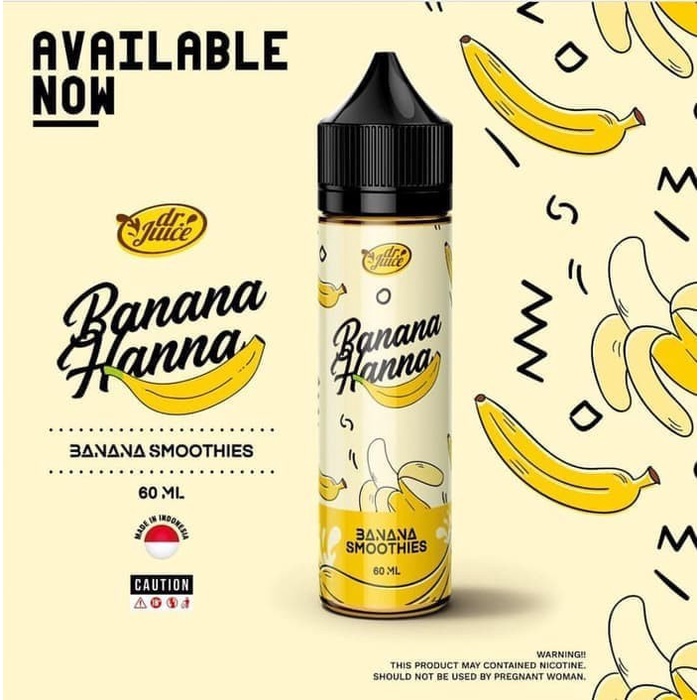 Jual Banana Hanna Liquid Banana Smoothies 60ml Authentic by drjuice ...