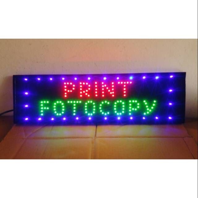 Jual Tulisan lampu led / led sign print fotocopy photocopy | Shopee ...