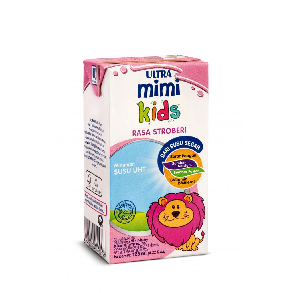 Jual Ultra MIMI Kids STRAWBERRY 125ml | Shopee Indonesia
