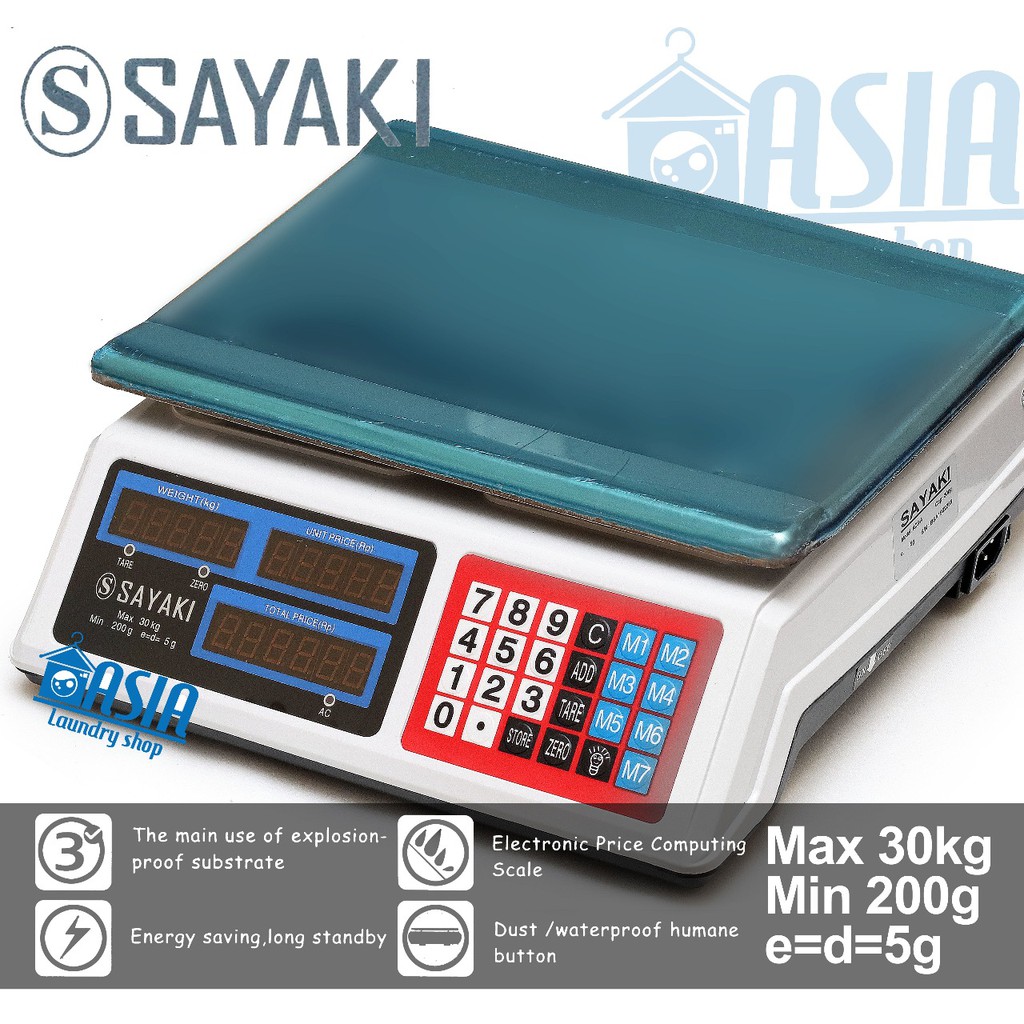 Jual Timbangan Digital Sayaki 30 Kg | Shopee Indonesia