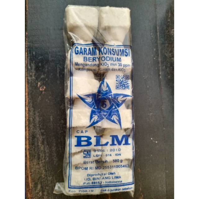 Jual Garam yodium batangan ganduan 500g | Shopee Indonesia