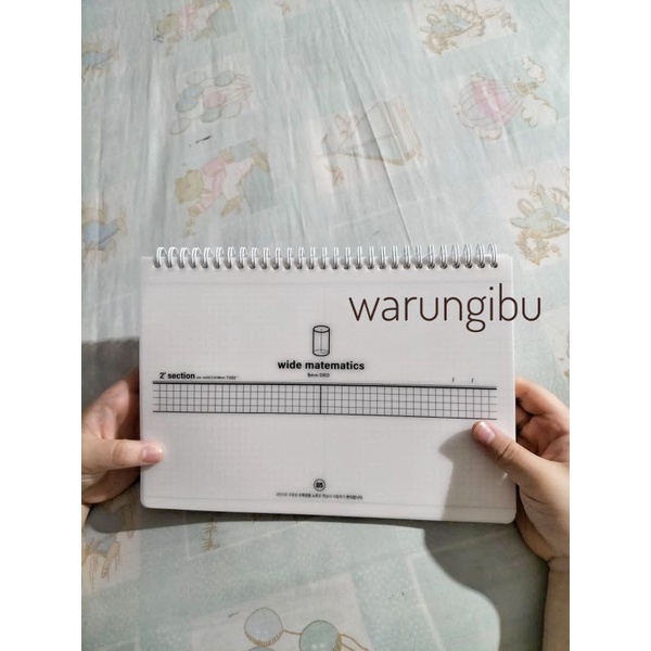 Jual Wide Matematics 5mm Grid Spiral Notebook Buku Tulis Sketsa Gambar ...