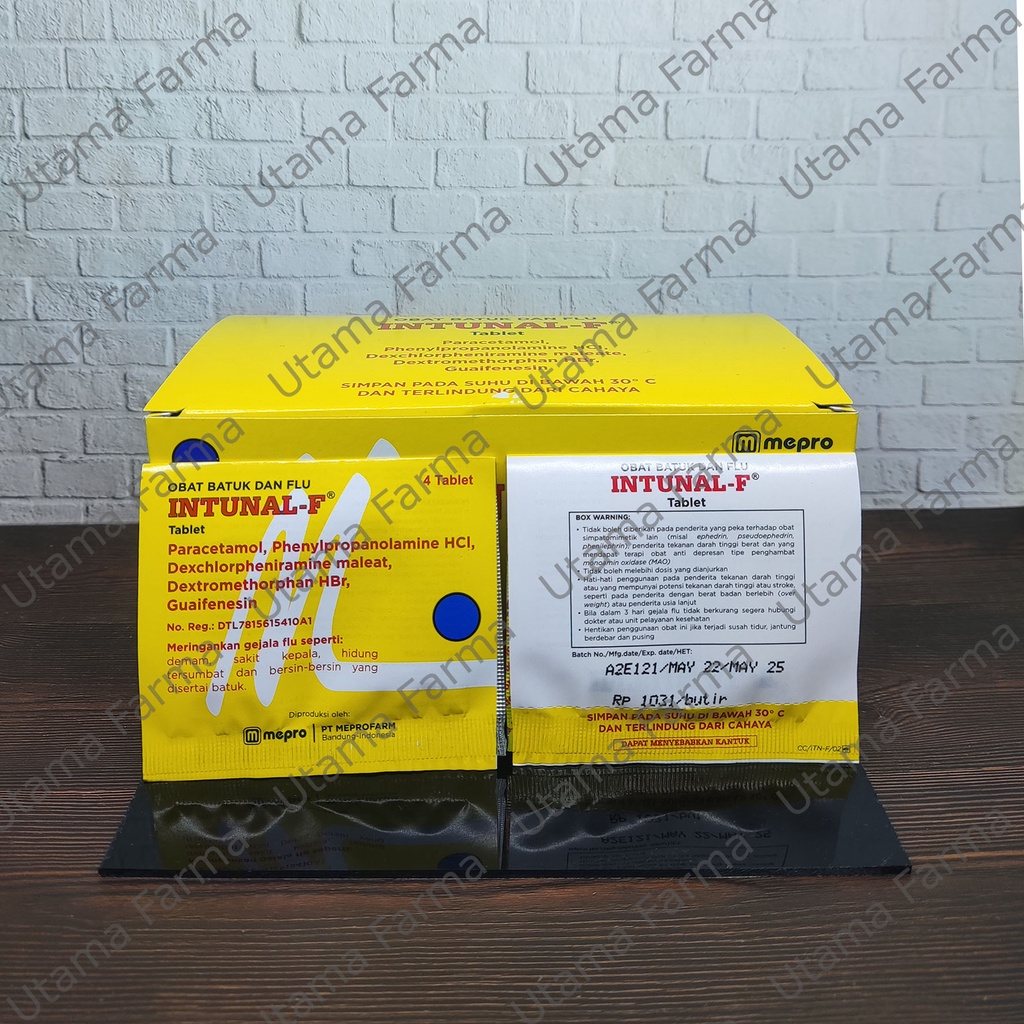 Jual INTUNAL FORTE | 4 TABLET | PEREDA GEJALA FLU | HIDUNG TERSUMBAT ...