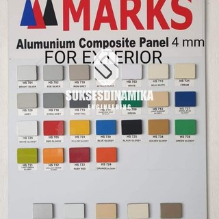 Jual ACP MARKS 4 MM EXTERIOR - PVDF | Shopee Indonesia