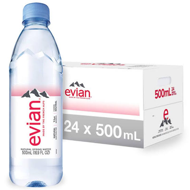 Jual Evian Mineral Water 330ml 500ml 1250ml | Shopee Indonesia