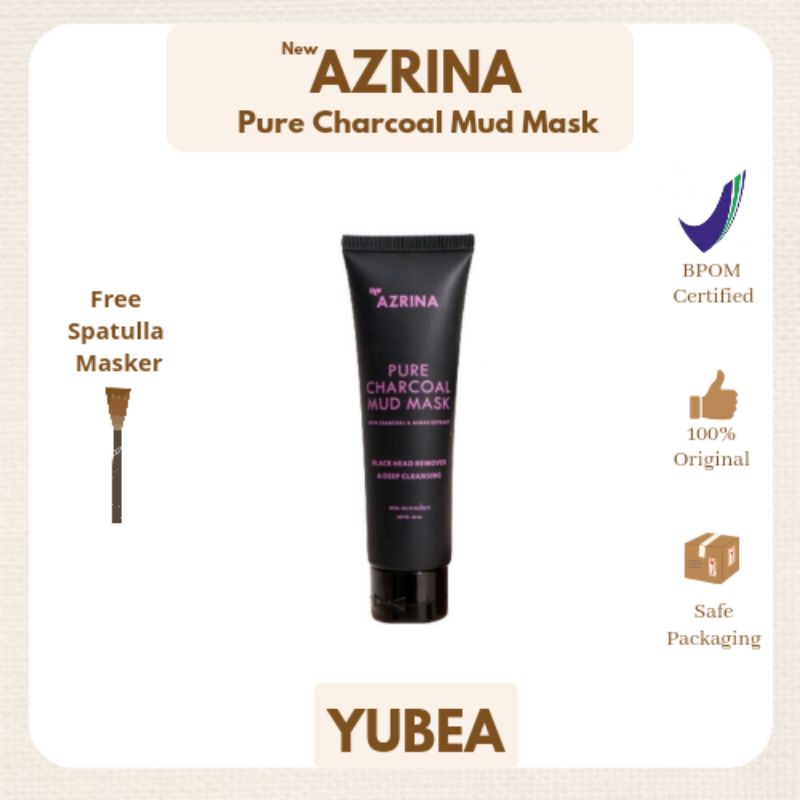Jual AZRINA PURE CHARCOAL MUD MASK 25ml MINI SIZE | Shopee Indonesia