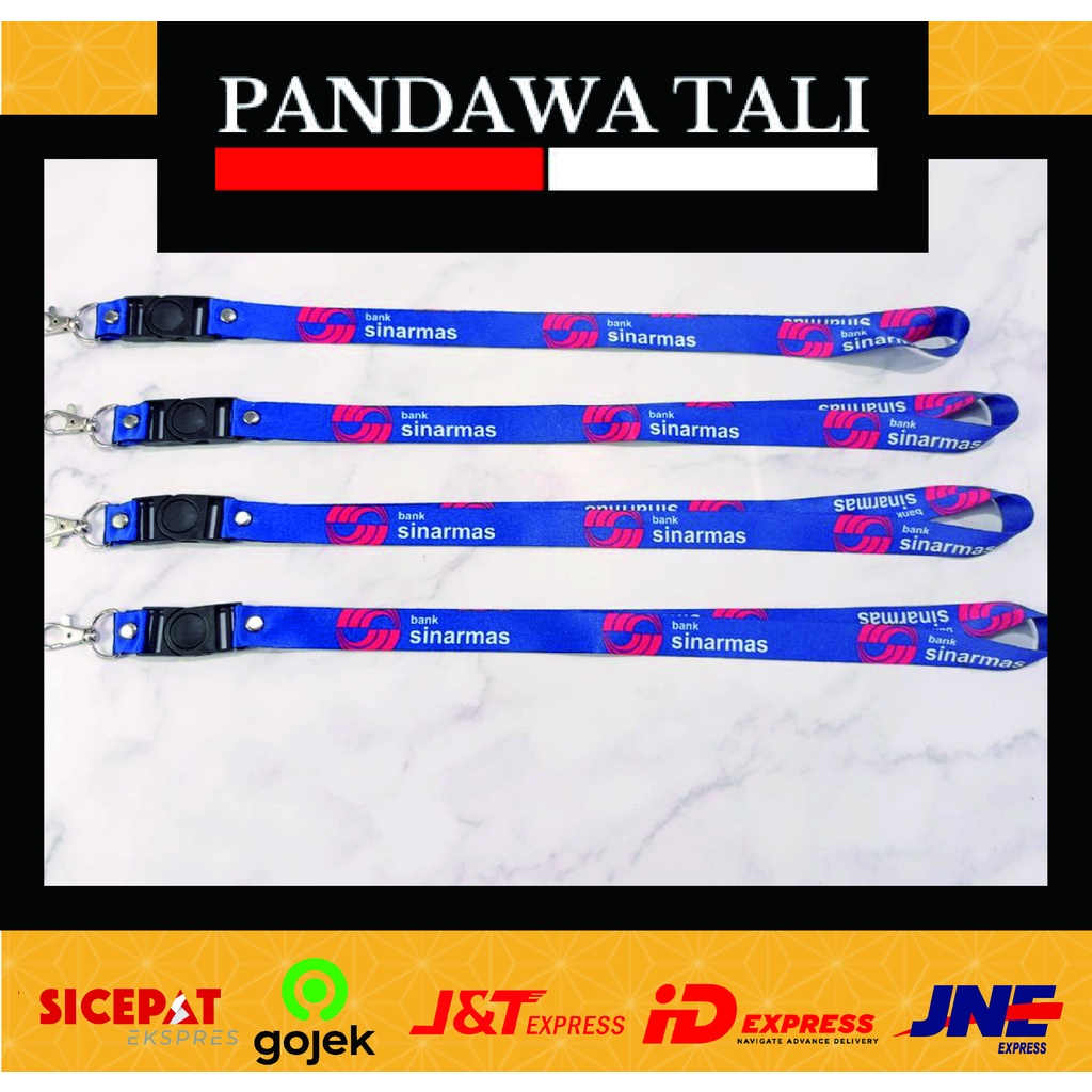 Jual Cetak Lanyard Bank Sinarmas / Lanyard Custom / Lanyard Printing ...