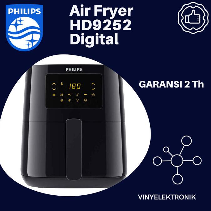 Jual Philips Air Fryer Spectre HD9252/90 HD-9252 Digital Airfryer Low Watt | Shopee Indonesia