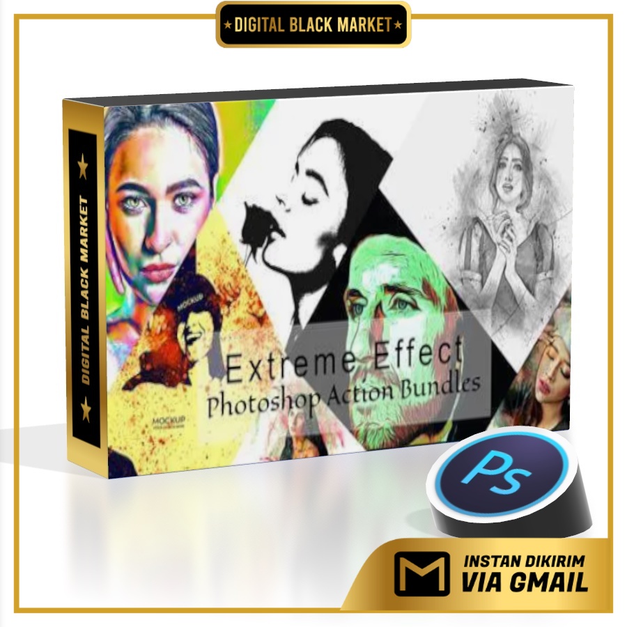 Jual ID10209 - Extreme Effect Photoshop Action Bundles | Shopee Indonesia