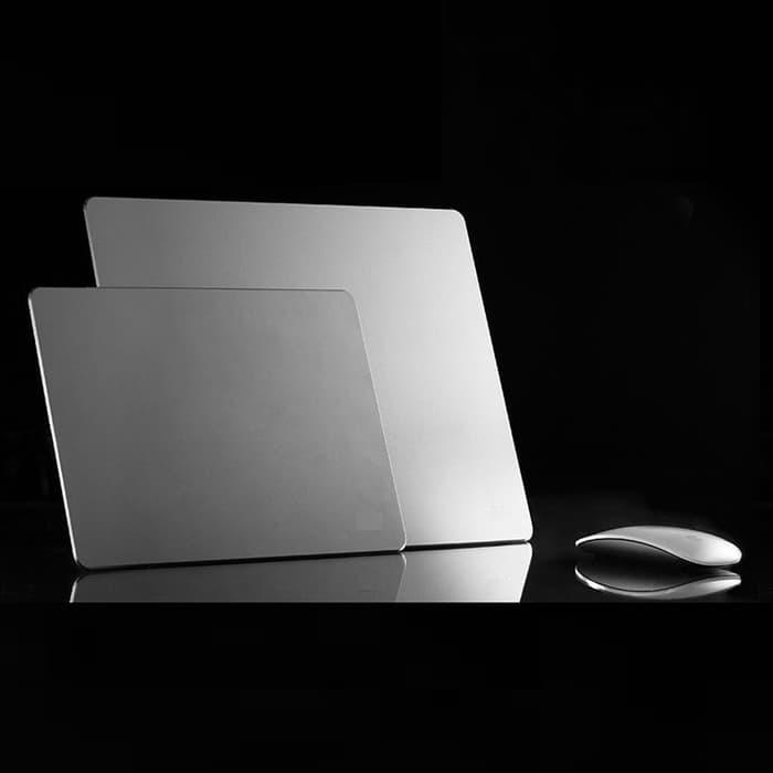 Jual Aluminium Metal Mouse Pad Rubber Feet (240 x 180 x 3mm) | Shopee ...